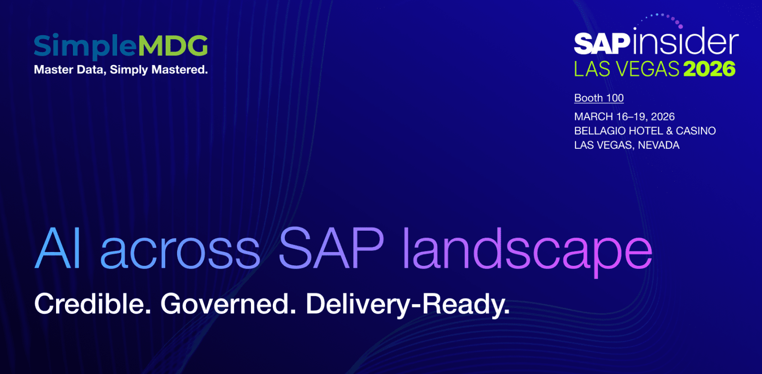 Meet SimpleMDG at SAPinsider Las Vegas 2026
